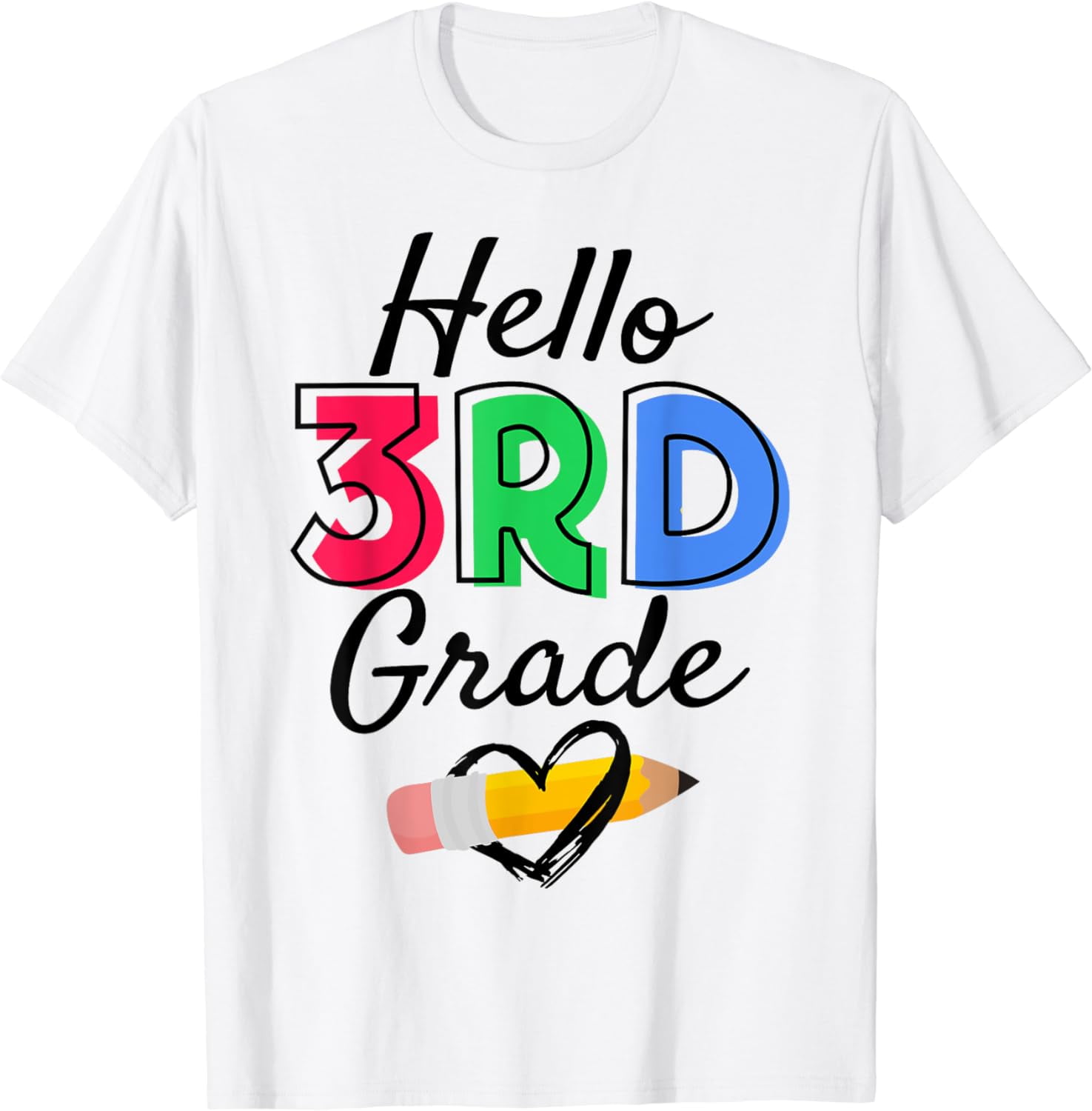 Hello 3rd Grade Team Third Grade Teacher Student T-Shirt - Walmart.com