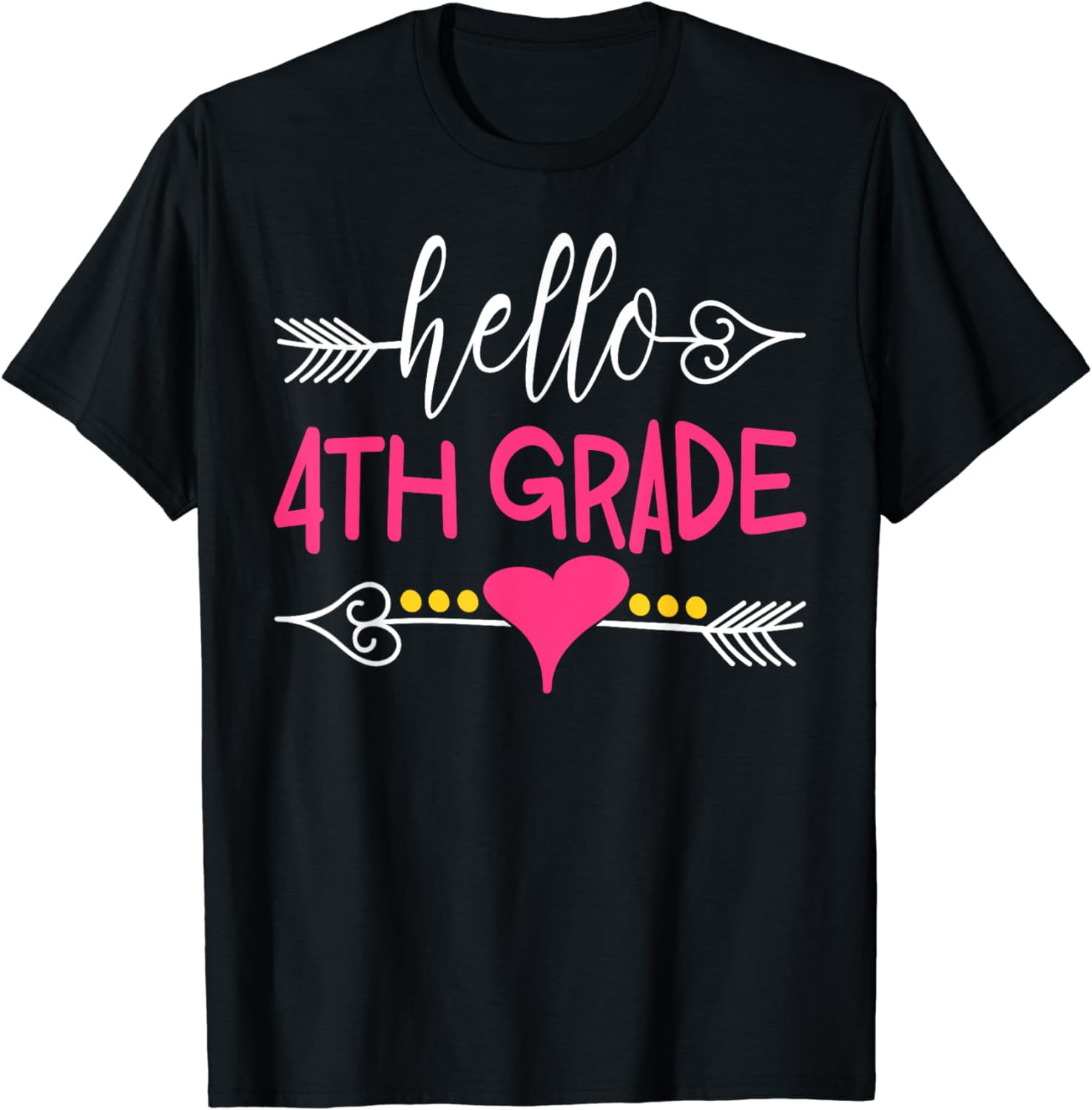 Hello 4th Grade Shirt Teacher Kid Back to School Gift Fourth T-Shirt ...