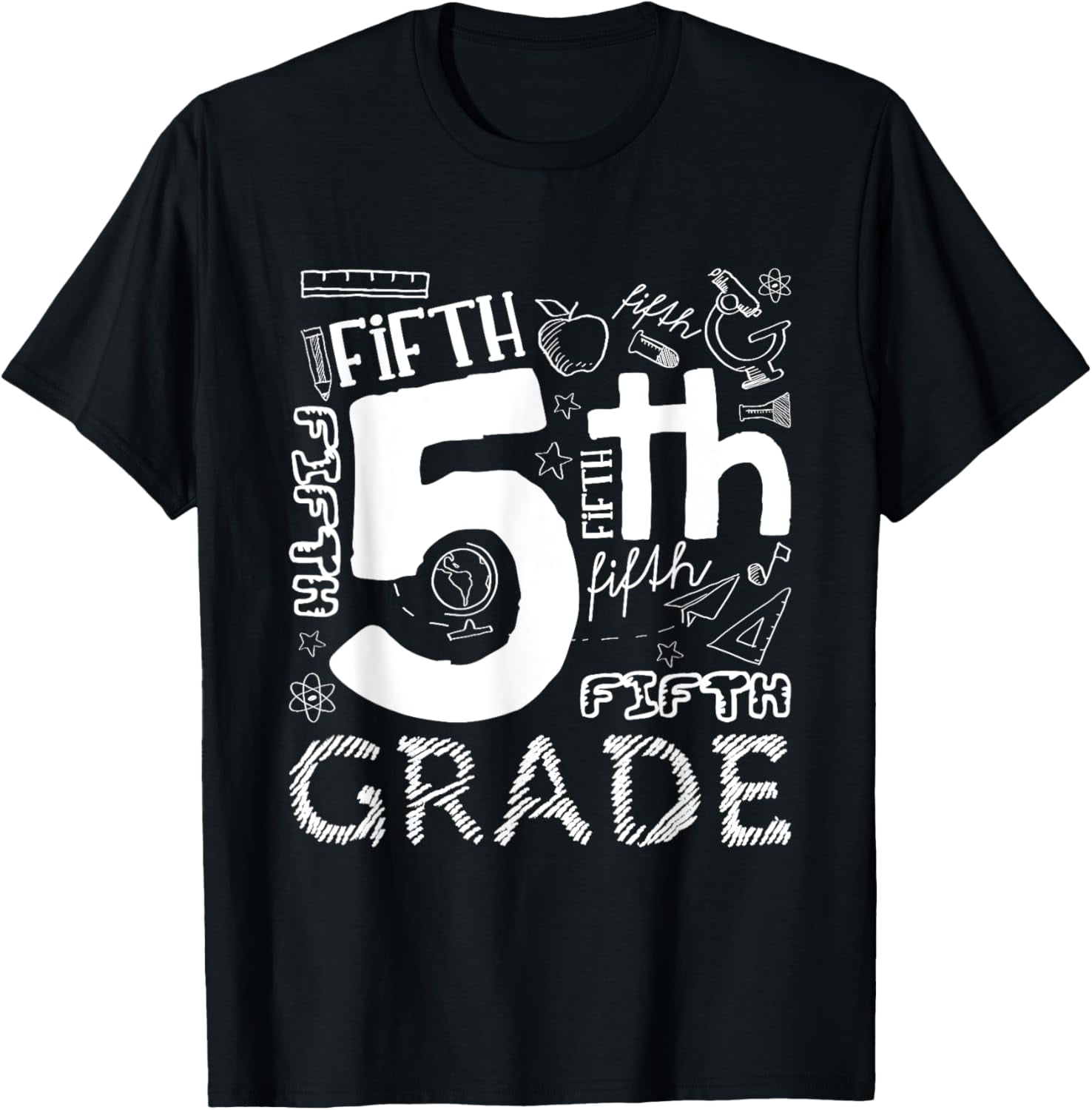Hello 5th Grade Here I Come Teacher Fifth Grade Boys Girls T-Shirt ...