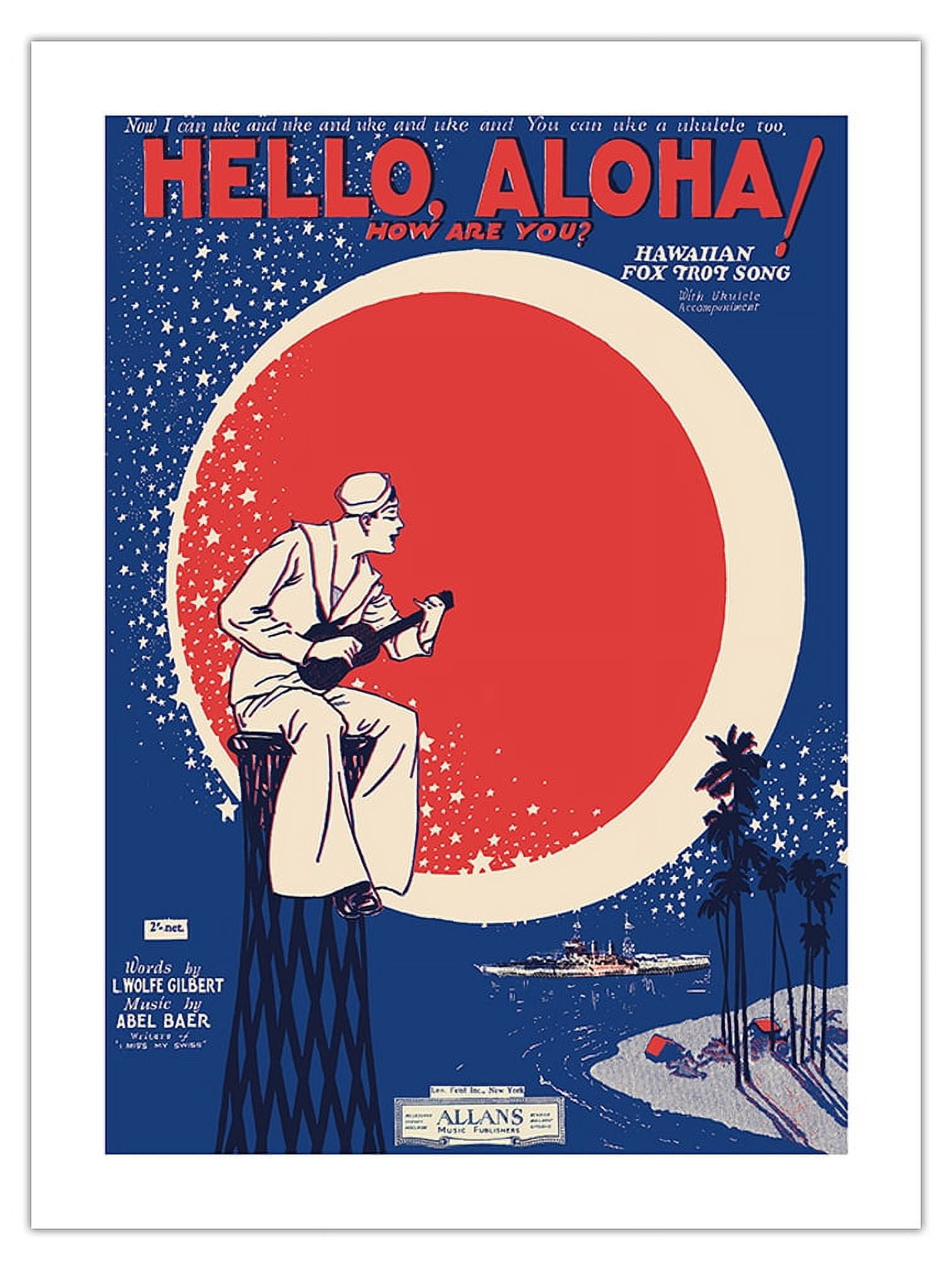 Hello Aloha! How are You? - Hawaiian Fox Trot Song - Vintage Hawaiian ...
