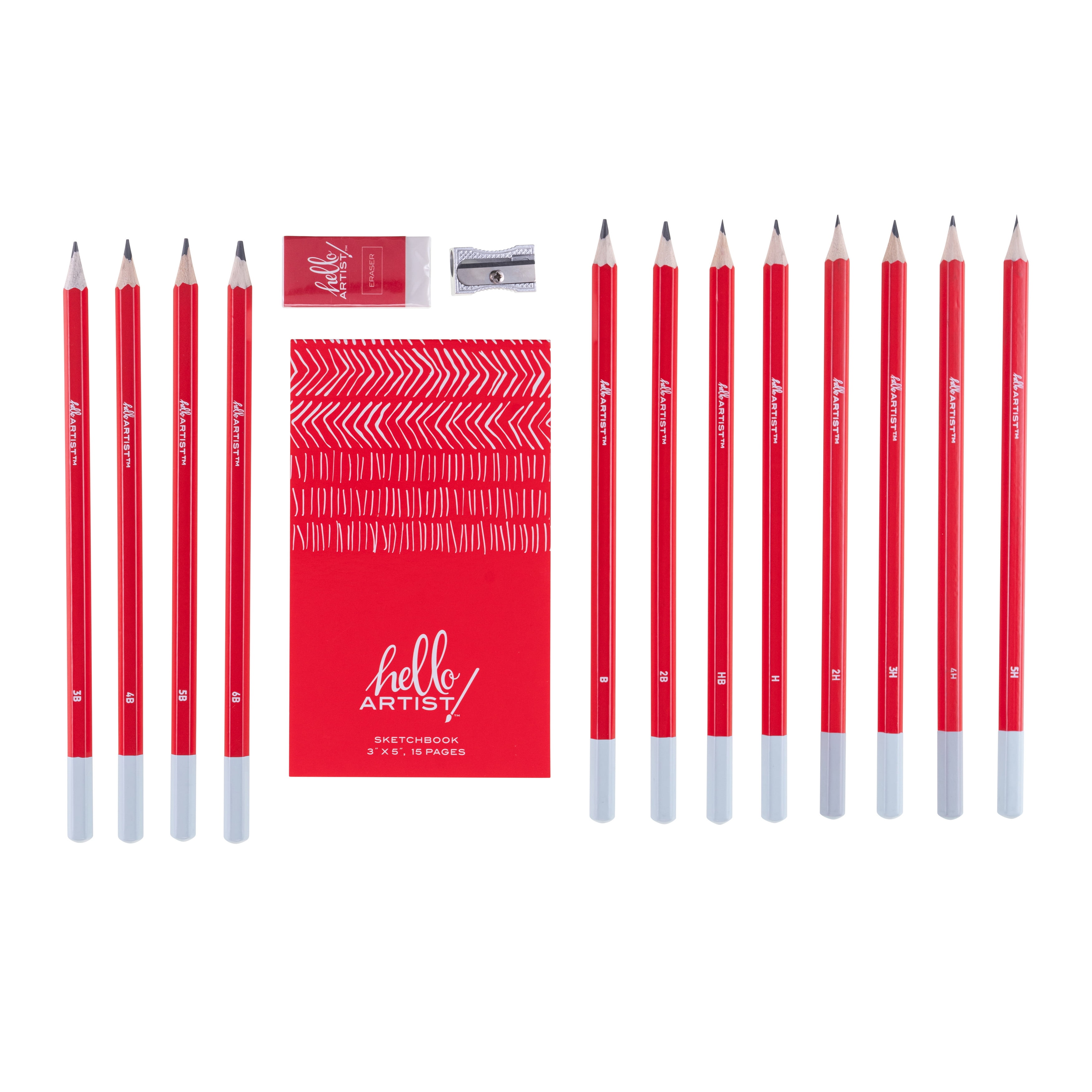 Hello, Artist! Sketching Set, 15 Pieces - Walmart.com
