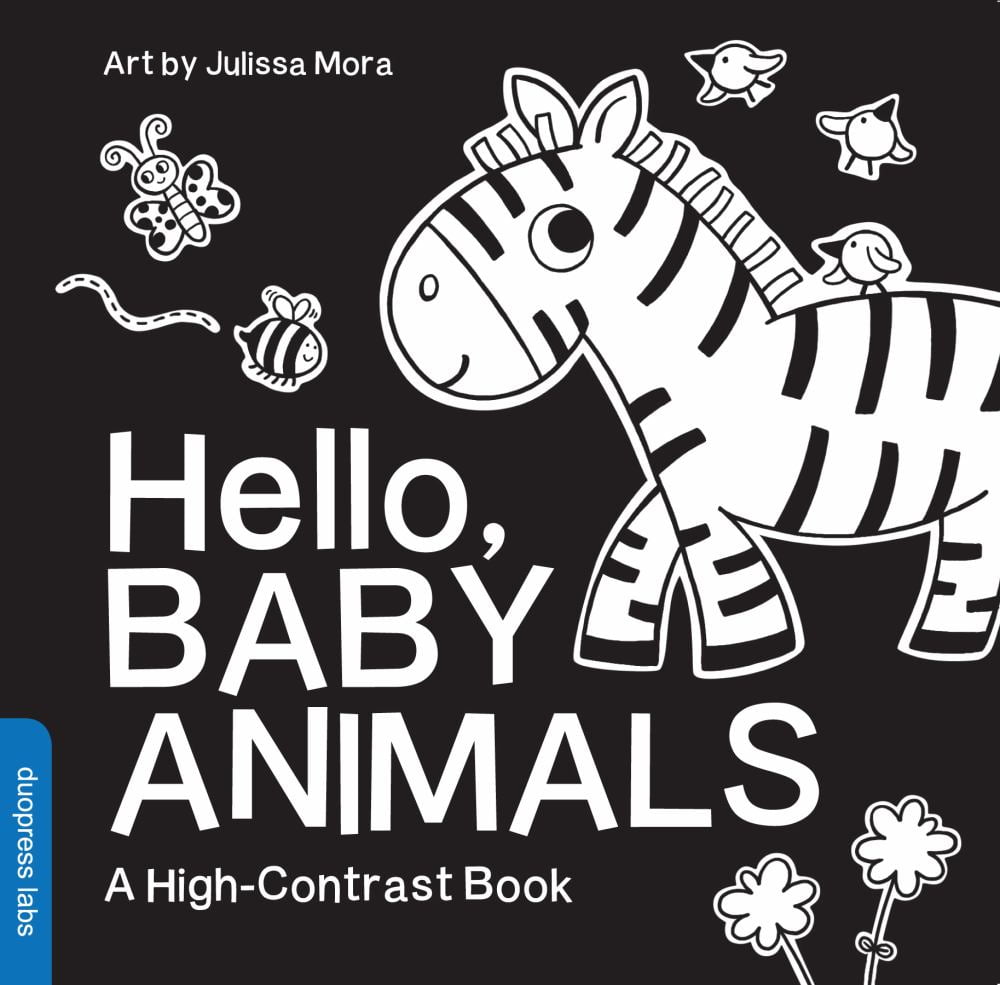 Hello, Baby Animals: A Durable High-Contrast Black-And-White Board Book ...
