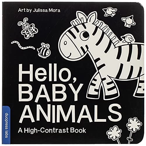 Pre-Owned Hello, Baby Animals: A Durable High-Contrast Black-And-White ...