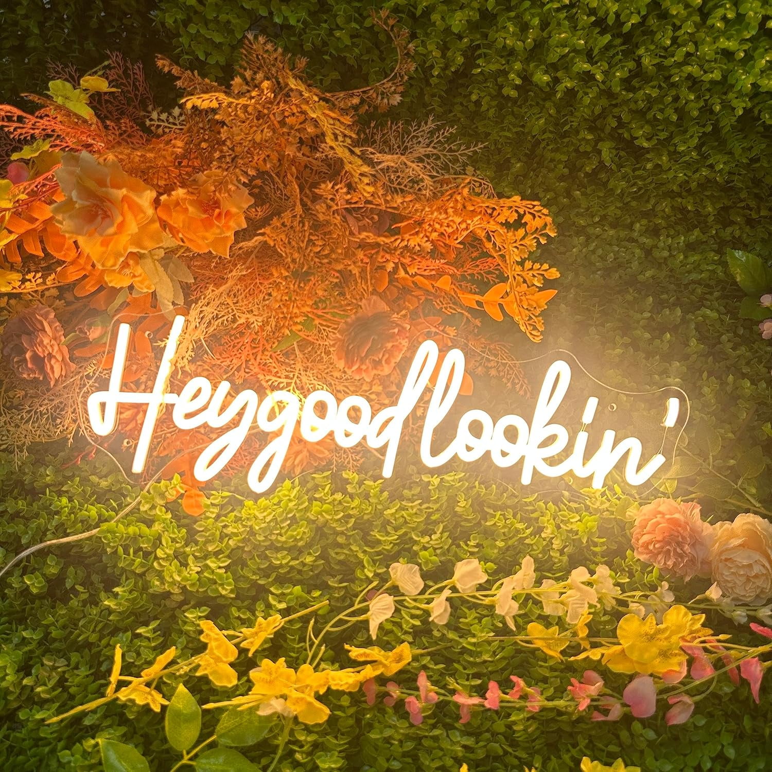 Hello Beautiful Neon Sign, Large Beautiful Pink LED Sign for Wall Decor ...