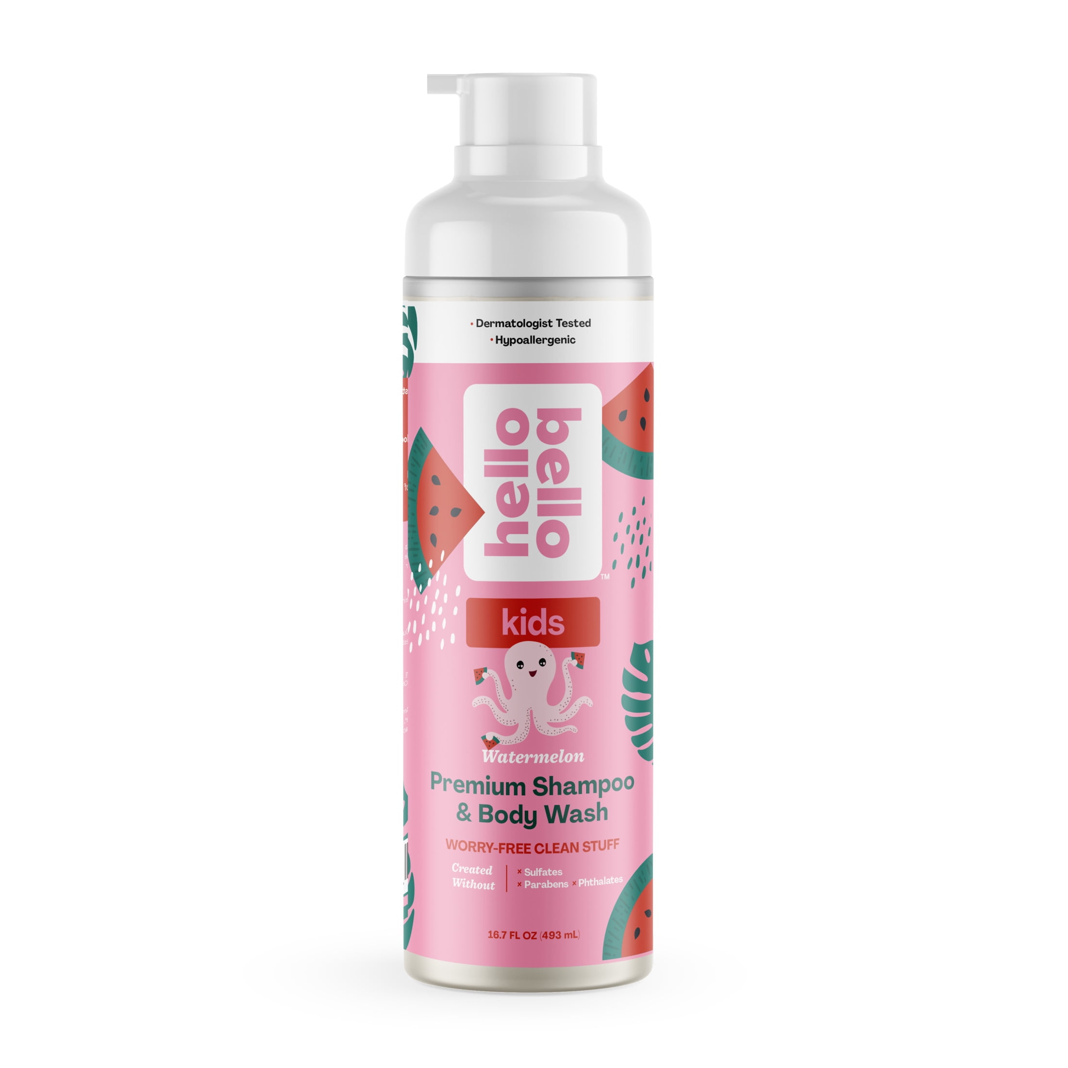 Hello Bello Children's Watermelon Shampoo & Body Wash, Tear-Free, All ...