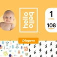 Hello Bello Club Box Diapers -Bolt Babes & Woodland Animals - Size 1 ...