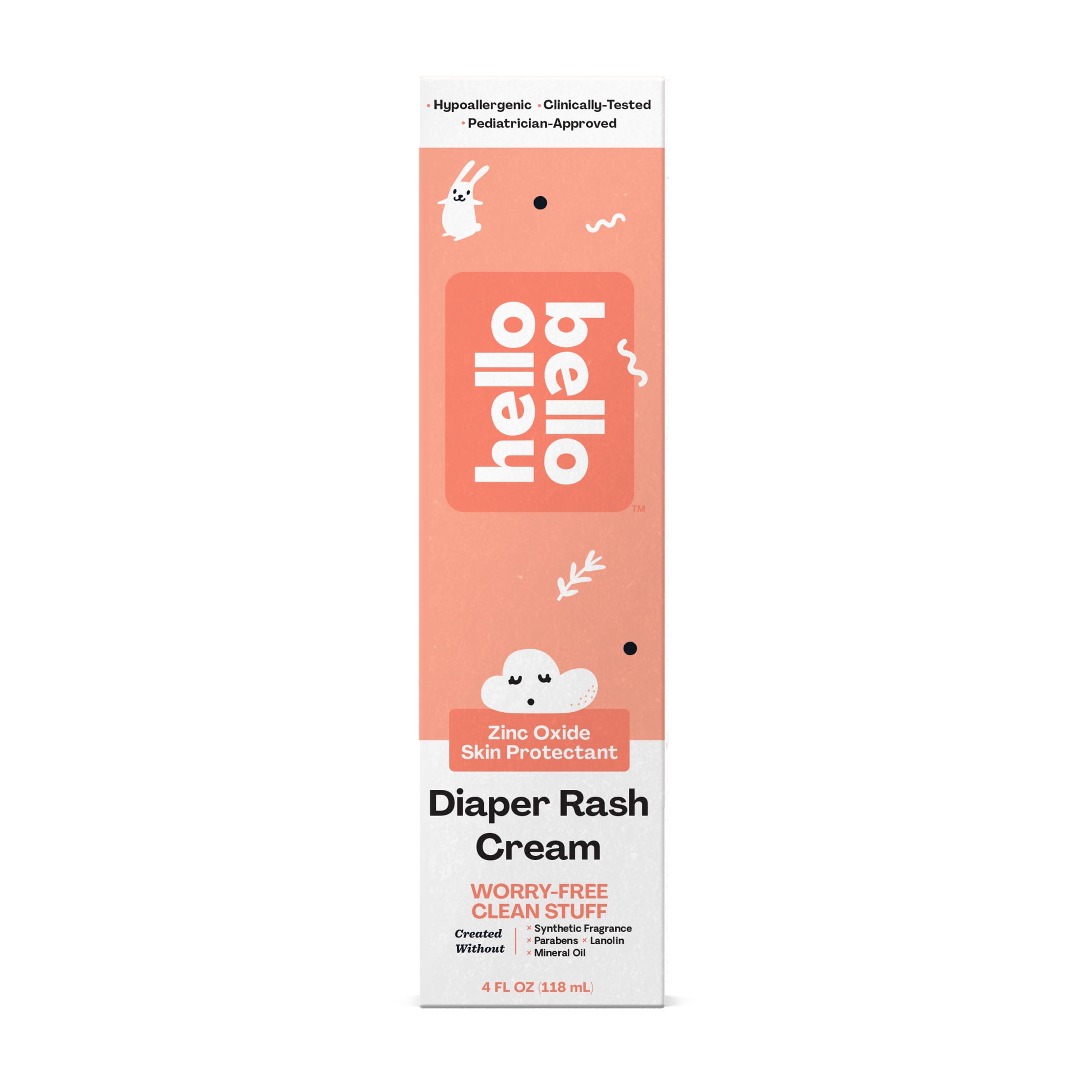 Hello Bello Diaper Rash Cream, Hypoallergenic & Soothing with Zinc ...