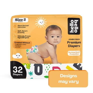Hello Bello Premium Baby Diapers, Infant Size 1, 82 Count (Select for ...