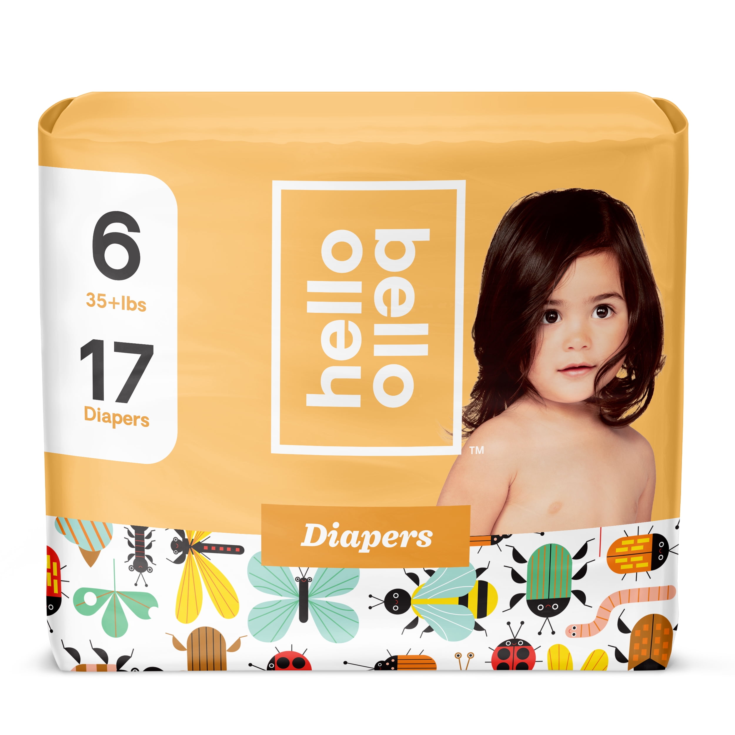 Hello Bello Diapers - Snugglebugs - Size 6 (17ct) - Walmart.com