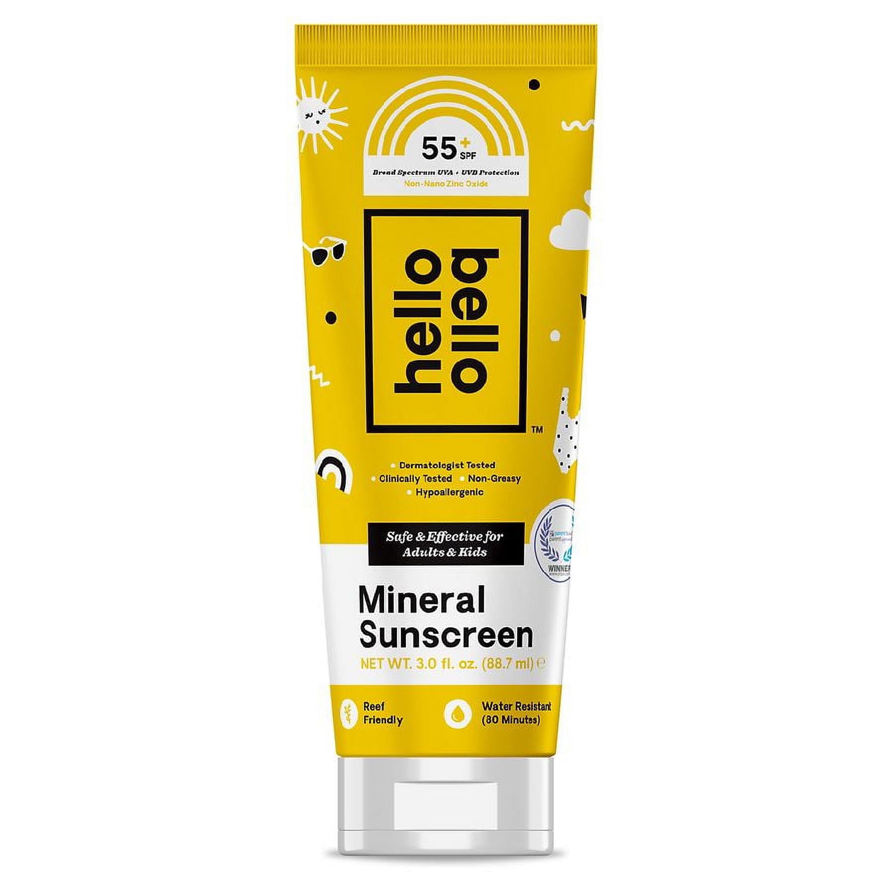 Hello Bello Mineral Sunscreen, SPF 50 3.0 oz Pack of 3 - Walmart.com