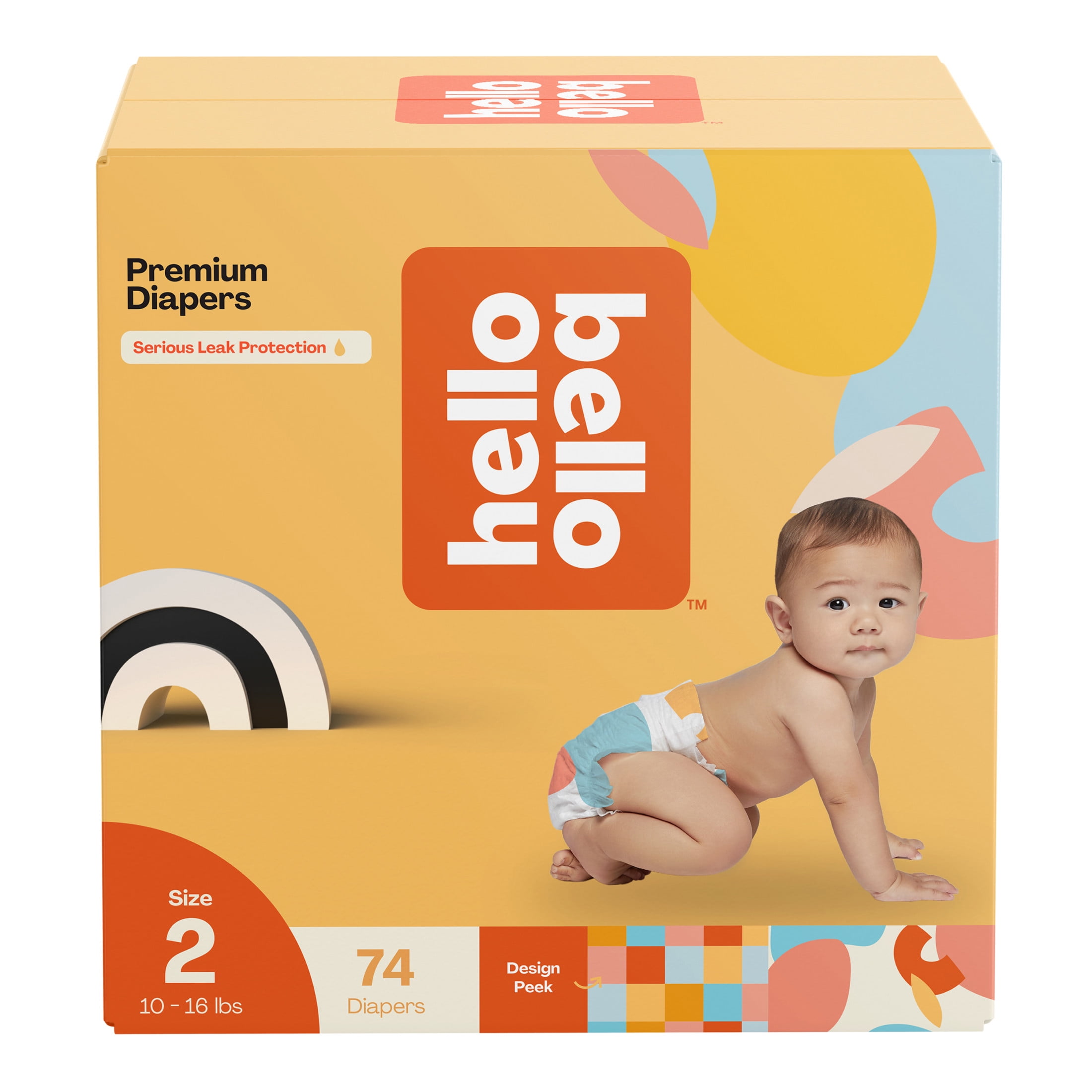 Hello Bello Premium Baby Diapers, Infant Size 2 Honeysuckle 74ct ...