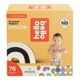 Hello Bello Premium Baby Diapers, Size Newborn, Multicolor, 76ct ...