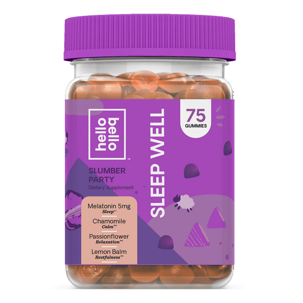 Hello Bello Sleep Well Melatonin + Botanicals Gummies, 75ct - Walmart.com