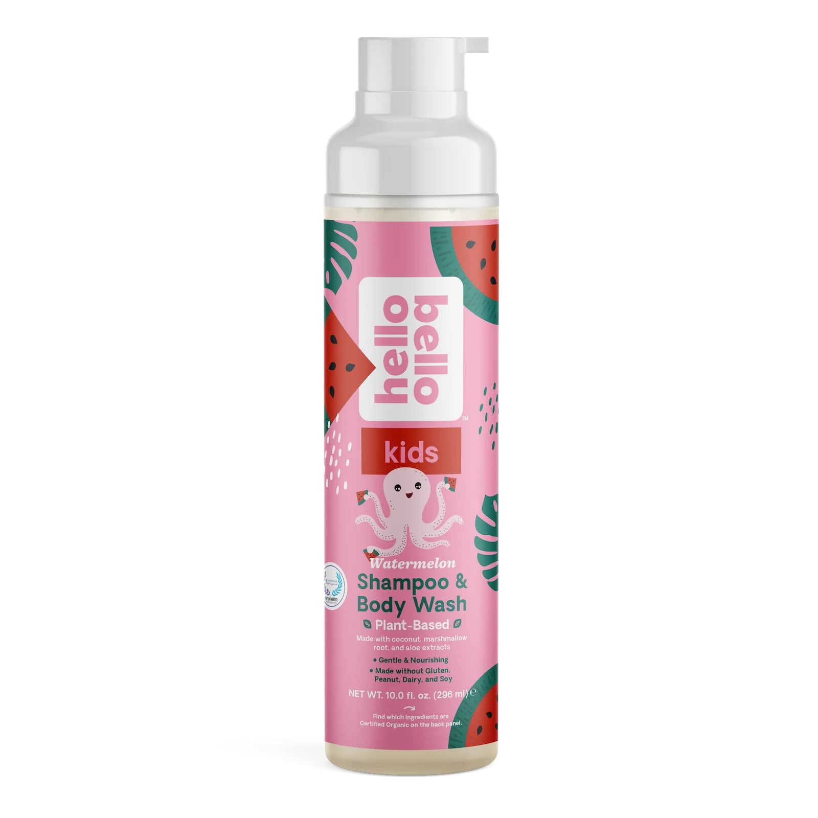 Hello Bello Watermelon Shampoo & Body Wash - Tear-Free, Hypoallergenic, Dermatologist ...