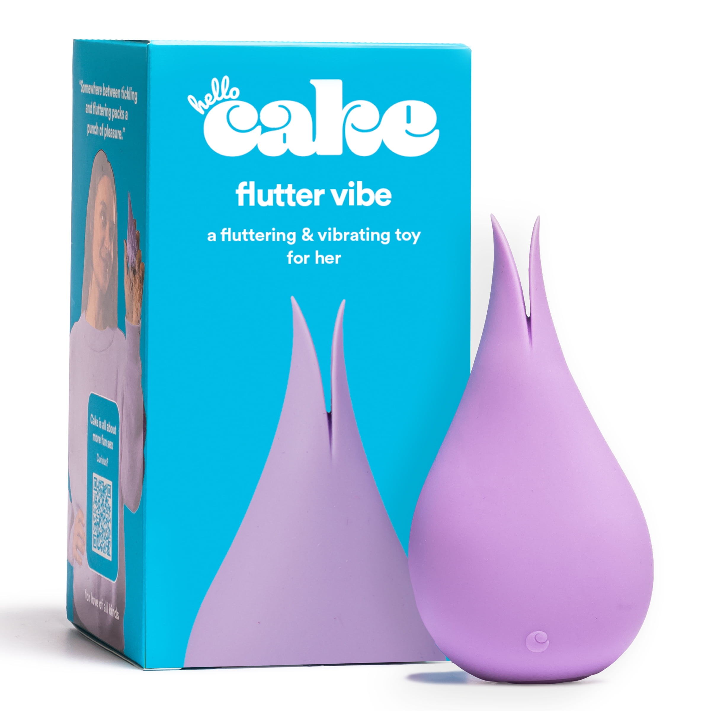 Hello Cake Flutter Vibe- an Ultra Fluttering Vibrator for Clitoral Play, Lavender, 1 Count ...