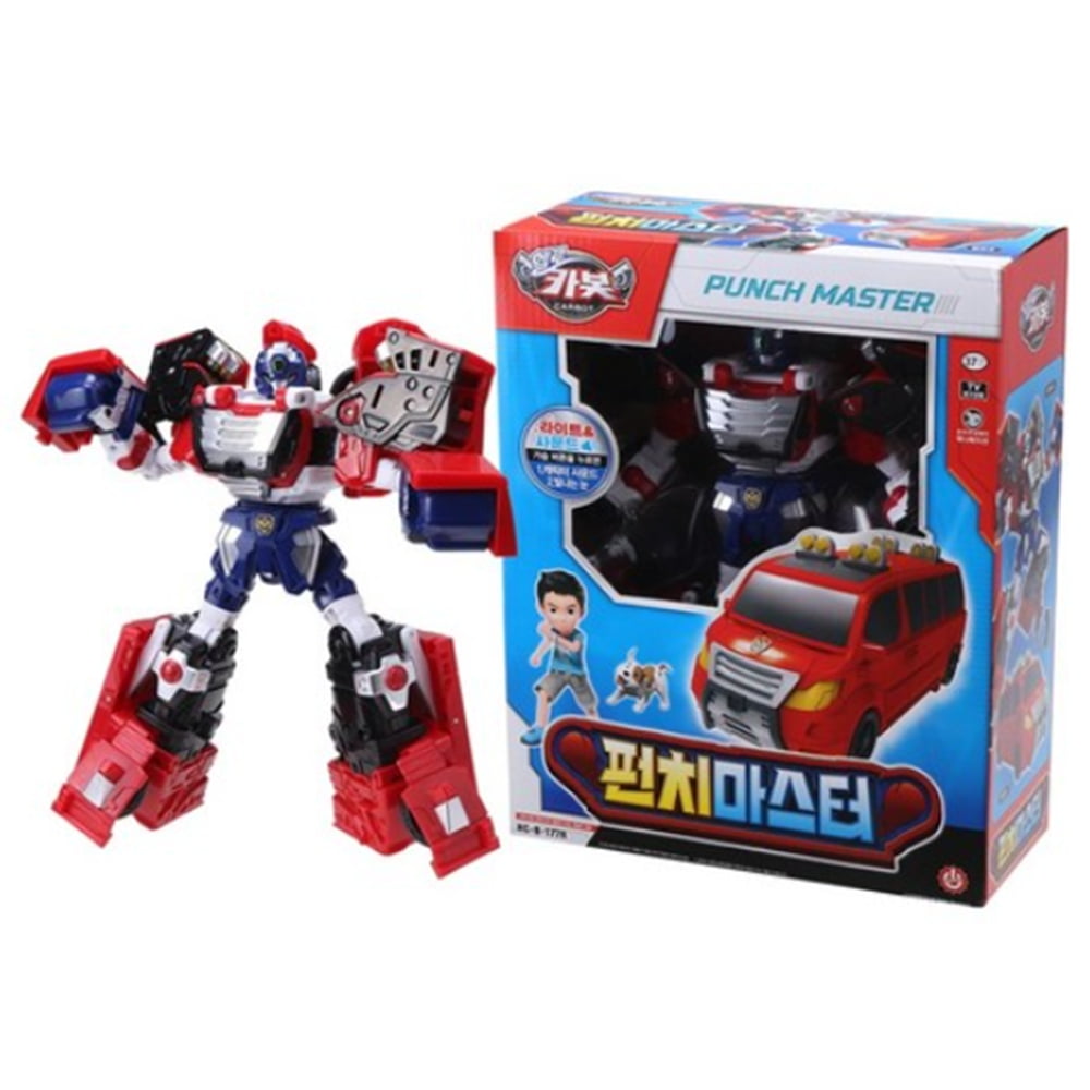 Hello Carbot Punch Master – Transforming Red Van Robot Toy with Sound ...