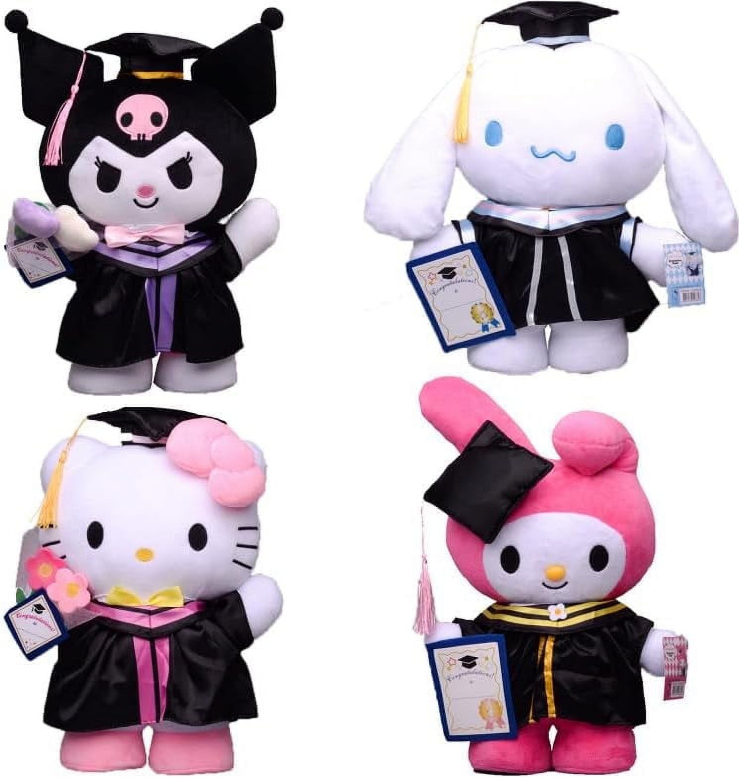 Hello Cartoon Kitty Cat Graduation Large Plush, 4 in 1 Cute S-anrio ...