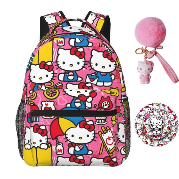 Crunchyroll Bananya 16" Plushie Backpack, 3-D Cat Anime Cartoon ...