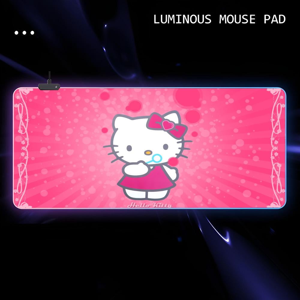 Hello Cat K-Kitty Mouse Pad Mousepad Rgb Mouse Pad Gaming Backlight Pc ...