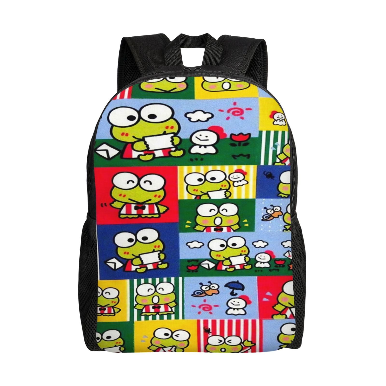 Hello Cat Ki-tty Keroppi Backpack Full Size Backpack for Men & Women ...