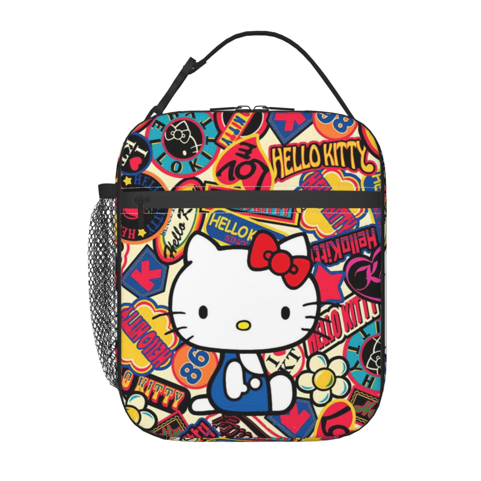 Hello Cat Ki-tty Lunch Bag Portable Insulated Lunch box with Handle For ...