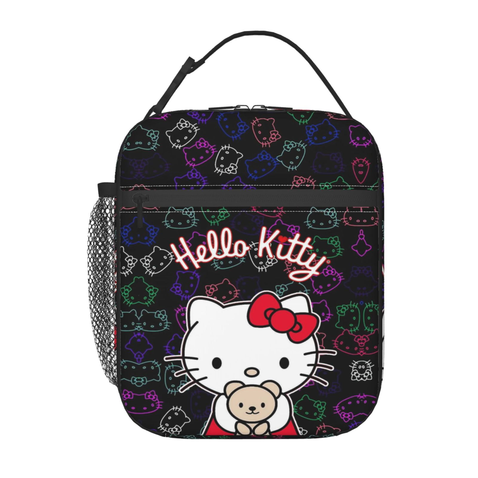Hello Cat Ki-tty Lunch Bag Portable Insulated Lunch box with Handle For ...