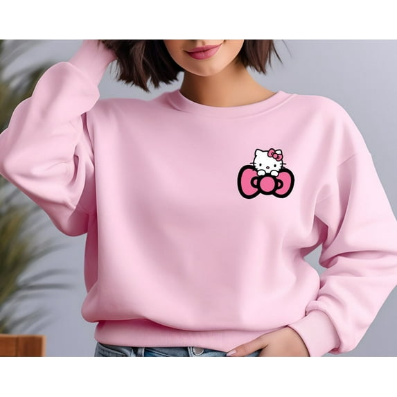 Hello Cat Super Kitties Sweatshirt, Cute Kawaii Kitty Sweatshirt ...