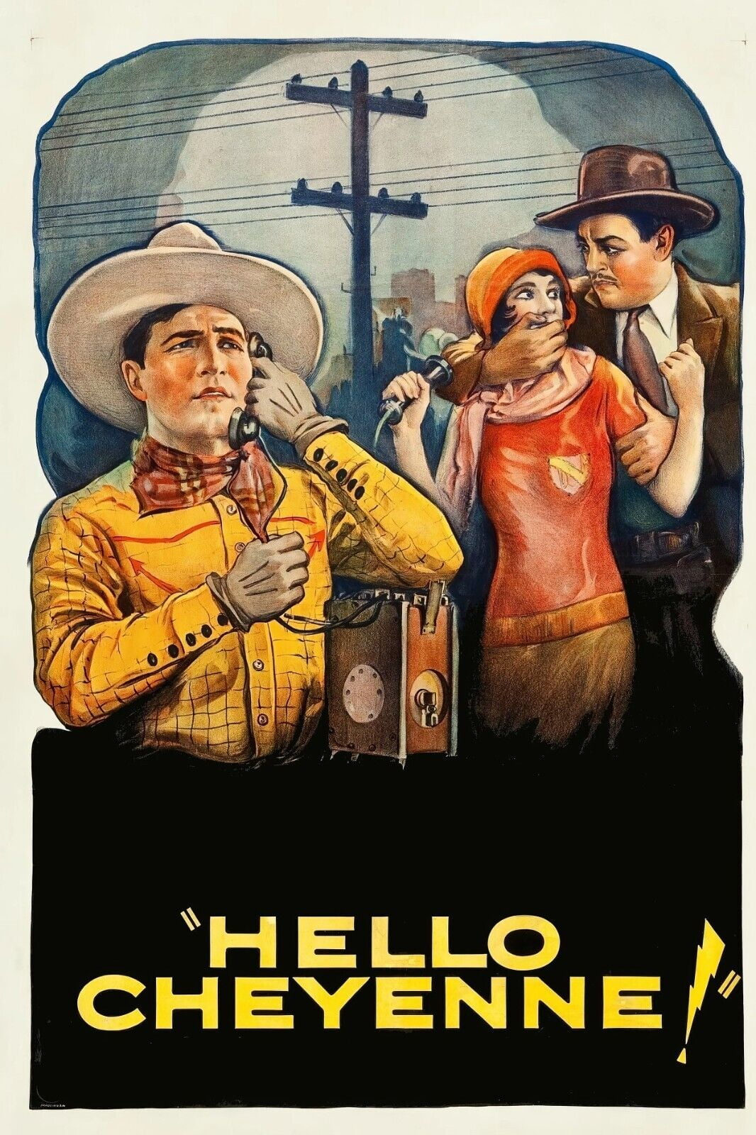 Hello Cheyenne! 1928 Poster 24x36 - Silent Western Drama - Walmart.com