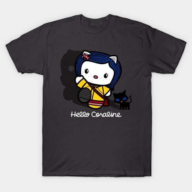 Hello Coraline - Hello Kitty Parody T-Shirt - Walmart.com
