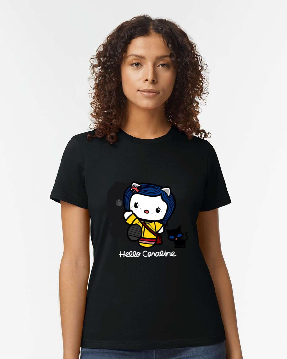 Hello Coraline - Hello Kitty Parody Unisex Tee – Fun Design for ...