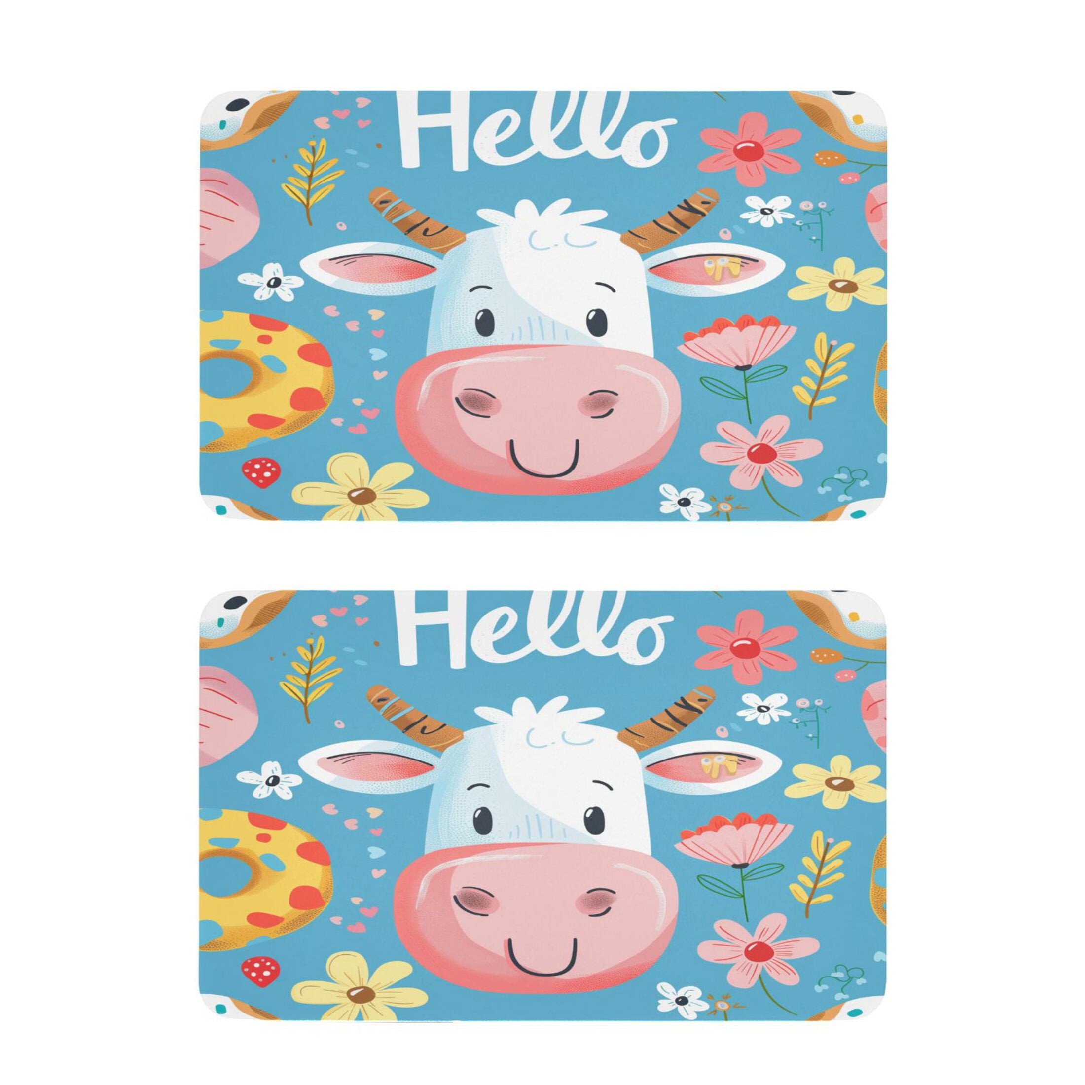 Hello Cow Face Strong Fridge Magnets Refrigerator Magnets Sticker Decor ...