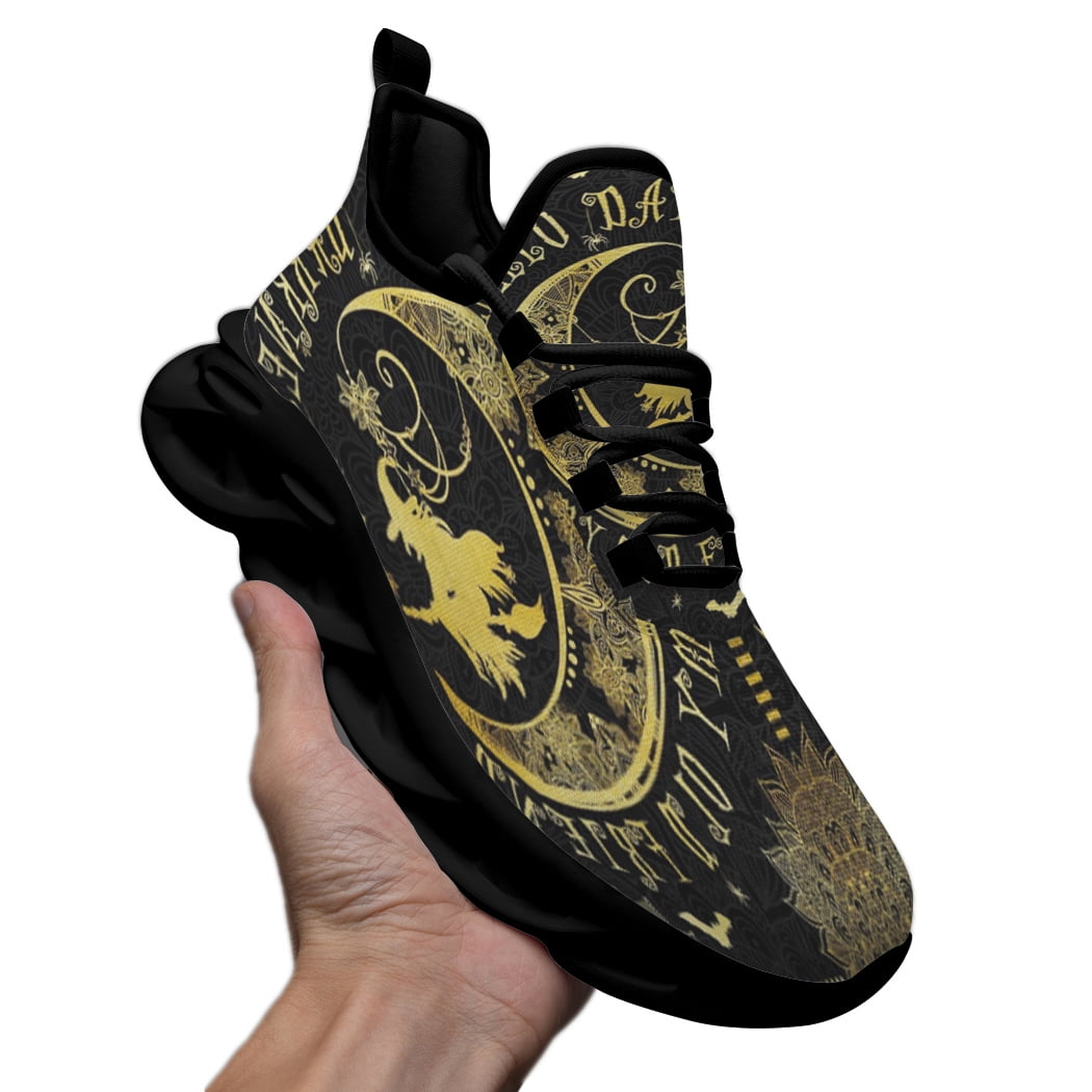 Hello Darkness My Old Friend Witchcraft Shoes Sneakers Black Size 5 ...