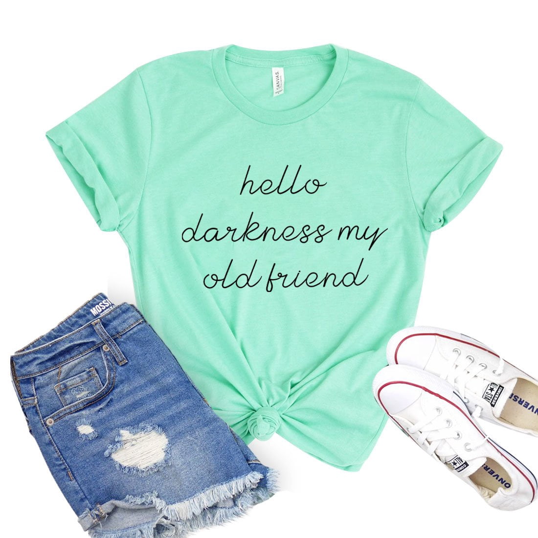Hello Darkness T-shirt My Old Friend Tee Coffee Lover Top Gift For ...