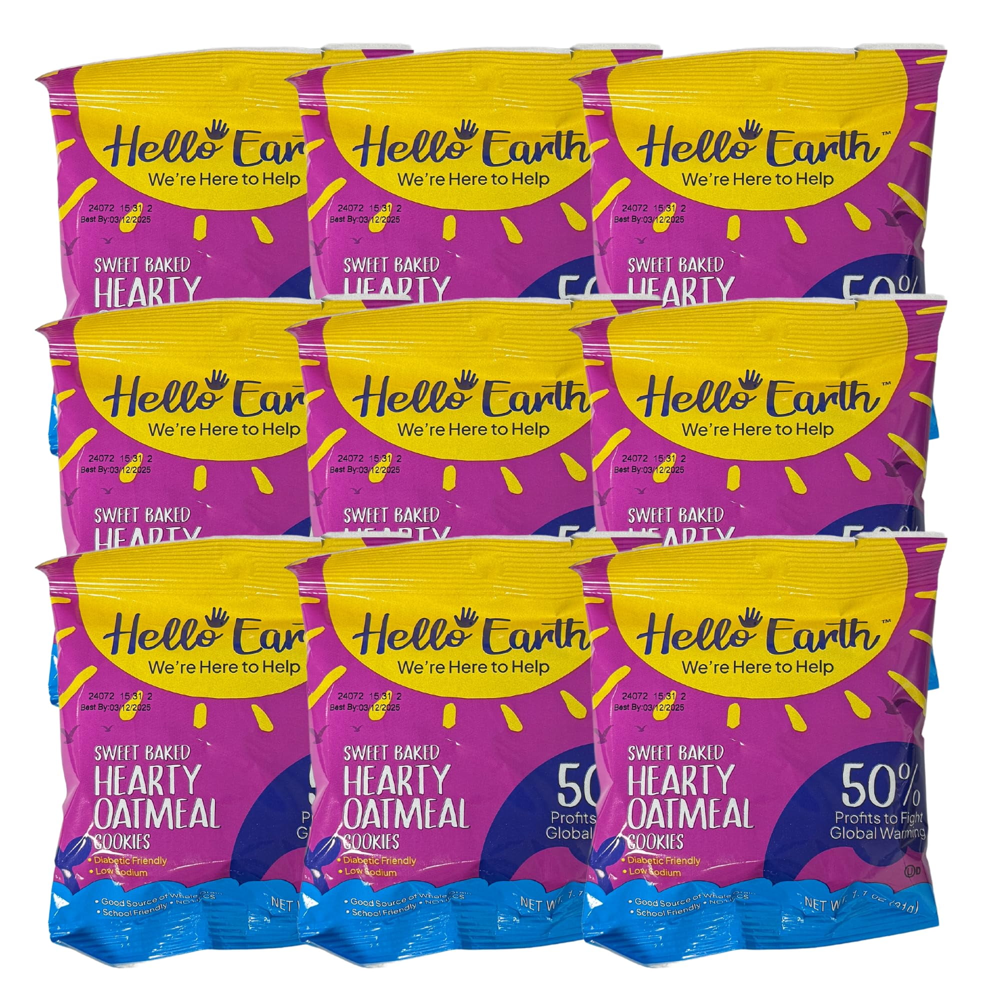 Hello Earth Sweet Bakes IRF13 Oatmeal Cookies Low Sodium and Diabetic ...