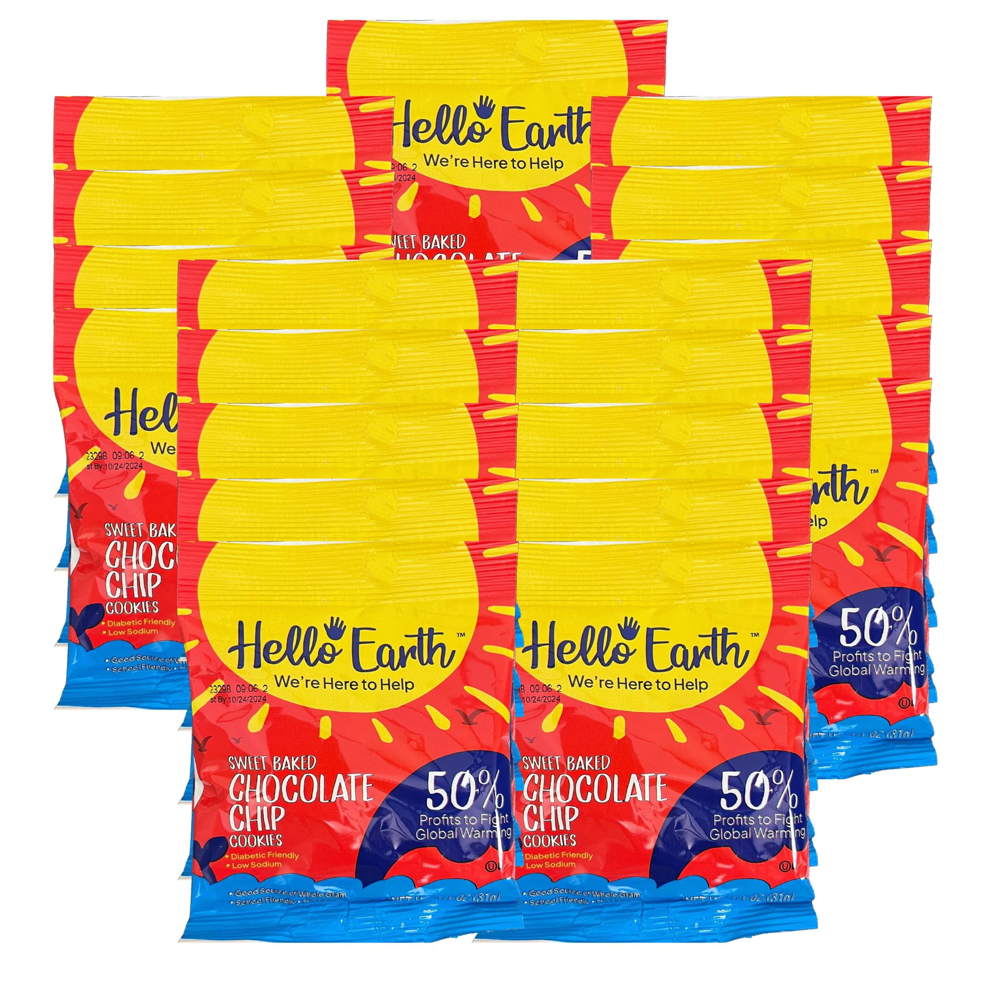 Hello Earth Sweet Bakes XEF1 Chocolate Chip Cookies Low Sodium and ...