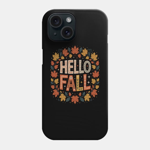 Hello Fall Autumn Season Leaves Welcome Compatible Phone Case for ...