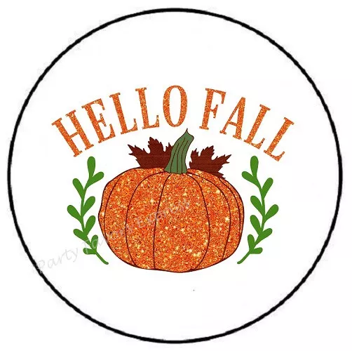 Hello Fall Halloween Thanksgiving Sticker Party Favors Sticker Envelope ...