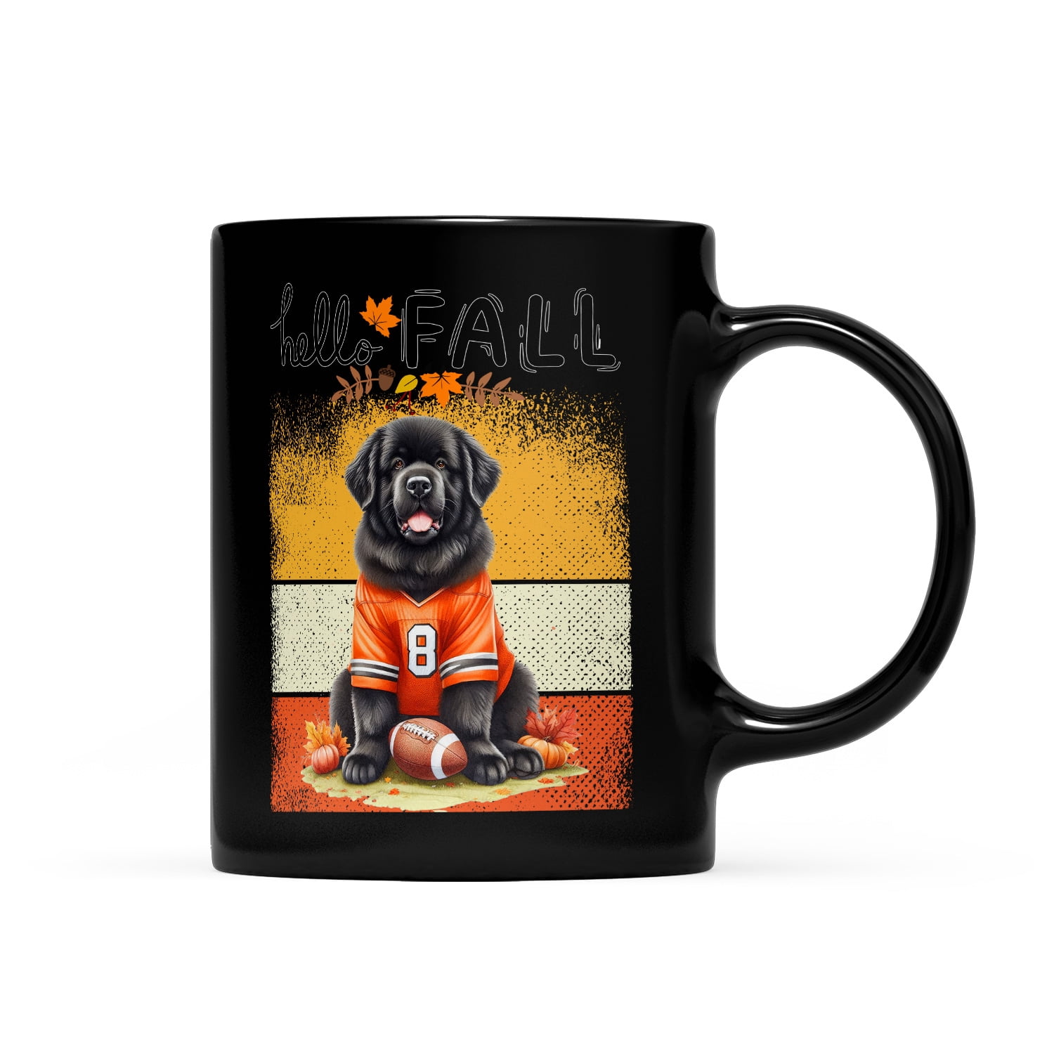 Hello Fall Newfoundland Football Welcome Autumn with Leaves Pumpkins ...