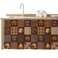 Hello Fall Patchwork Cabinet Curtains 32