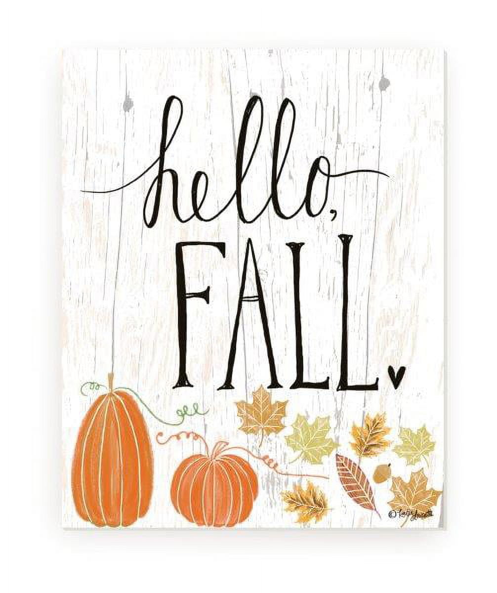 Hello Fall Rustic Wall Sign 12x15 (Unframed) - Walmart.com