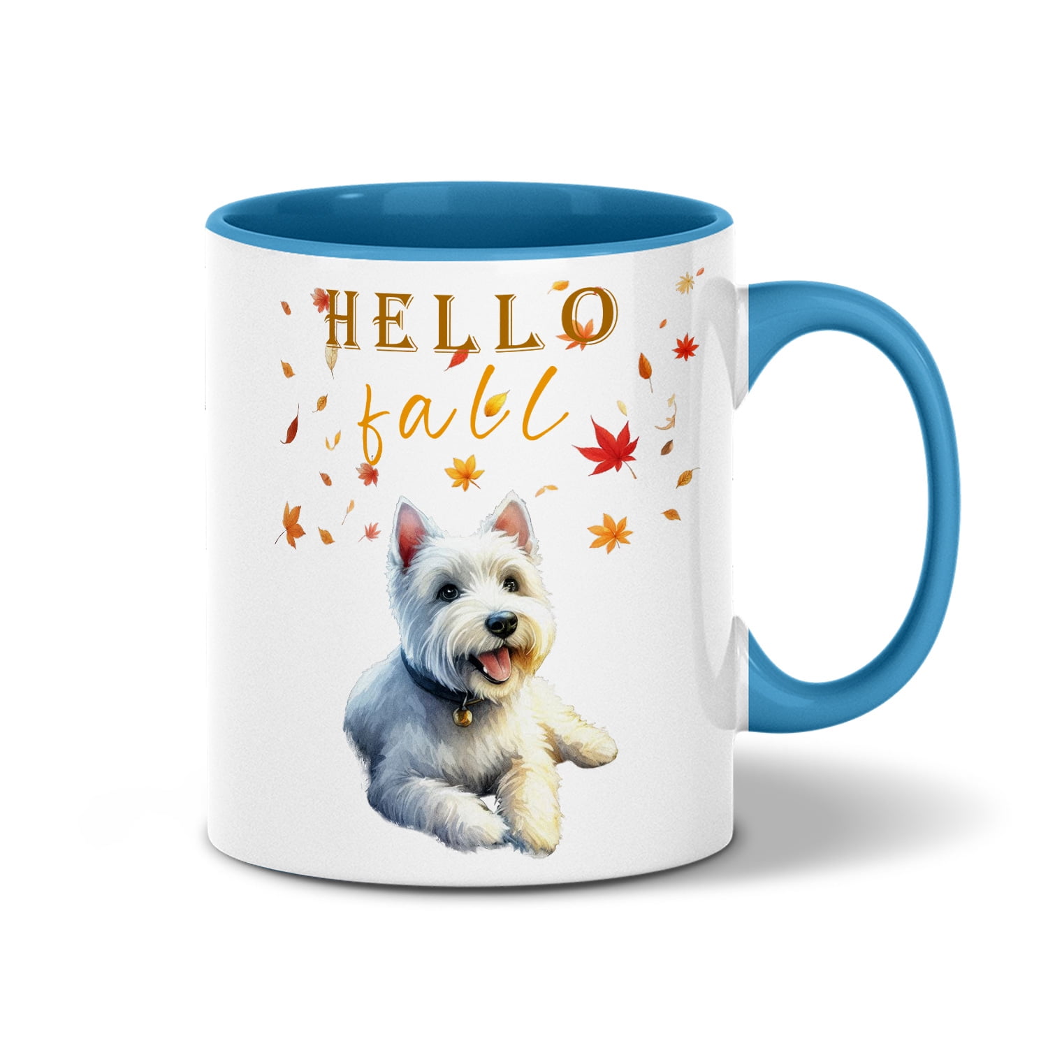 Hello Fall Scottish Terrier Enjoys Warm Campfire Autumn Night Bright ...