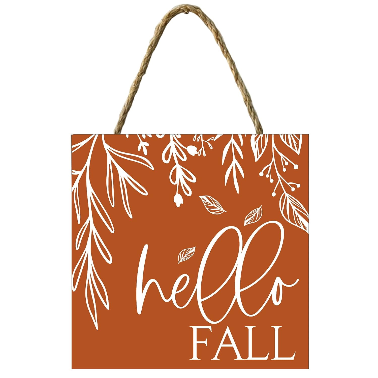 Hello Fall Sign for Home Decorative String Sign Autumn Leaves Hanging ...