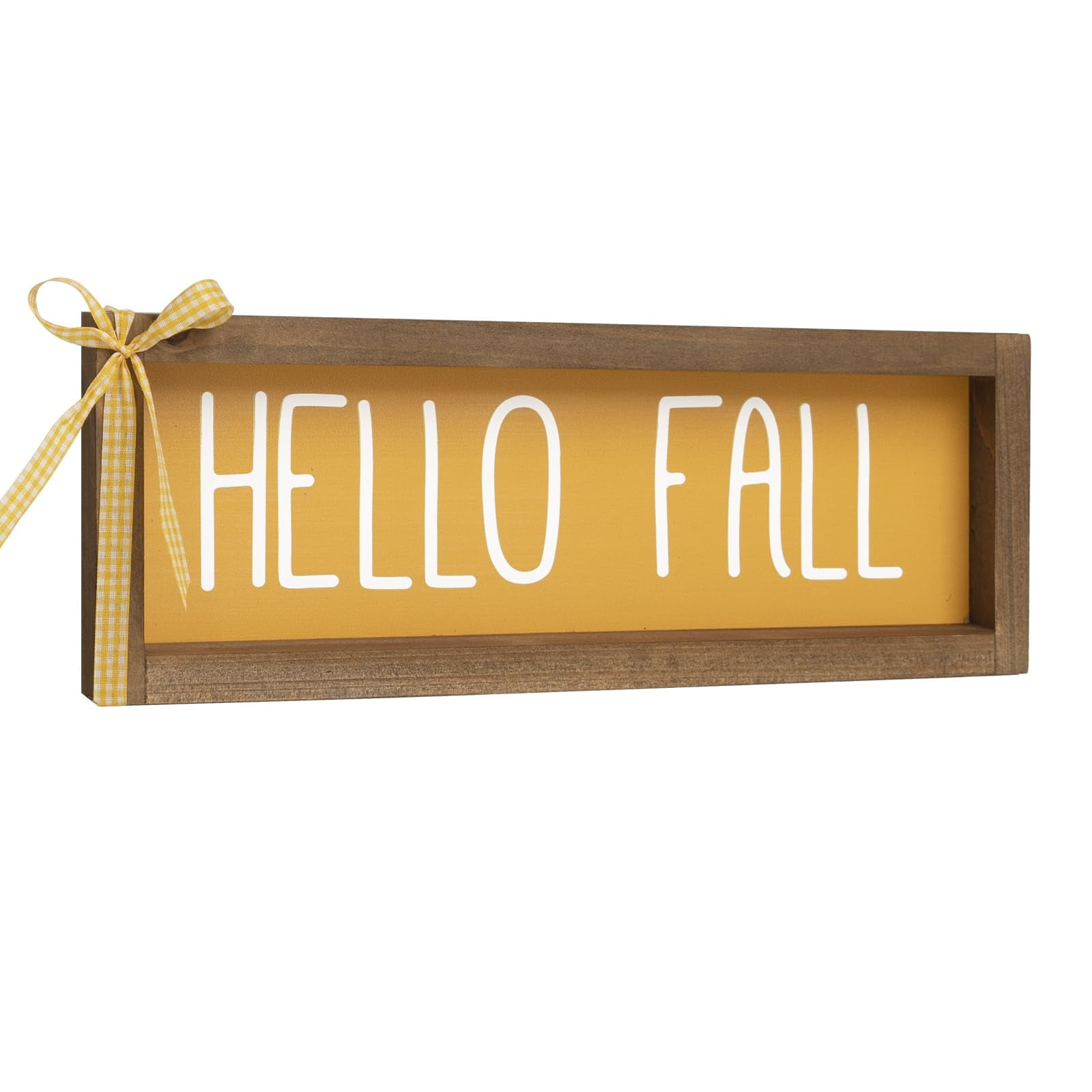Hello Fall Sign, Wooden Fall Decorations for Home, Indoor Autumn ...