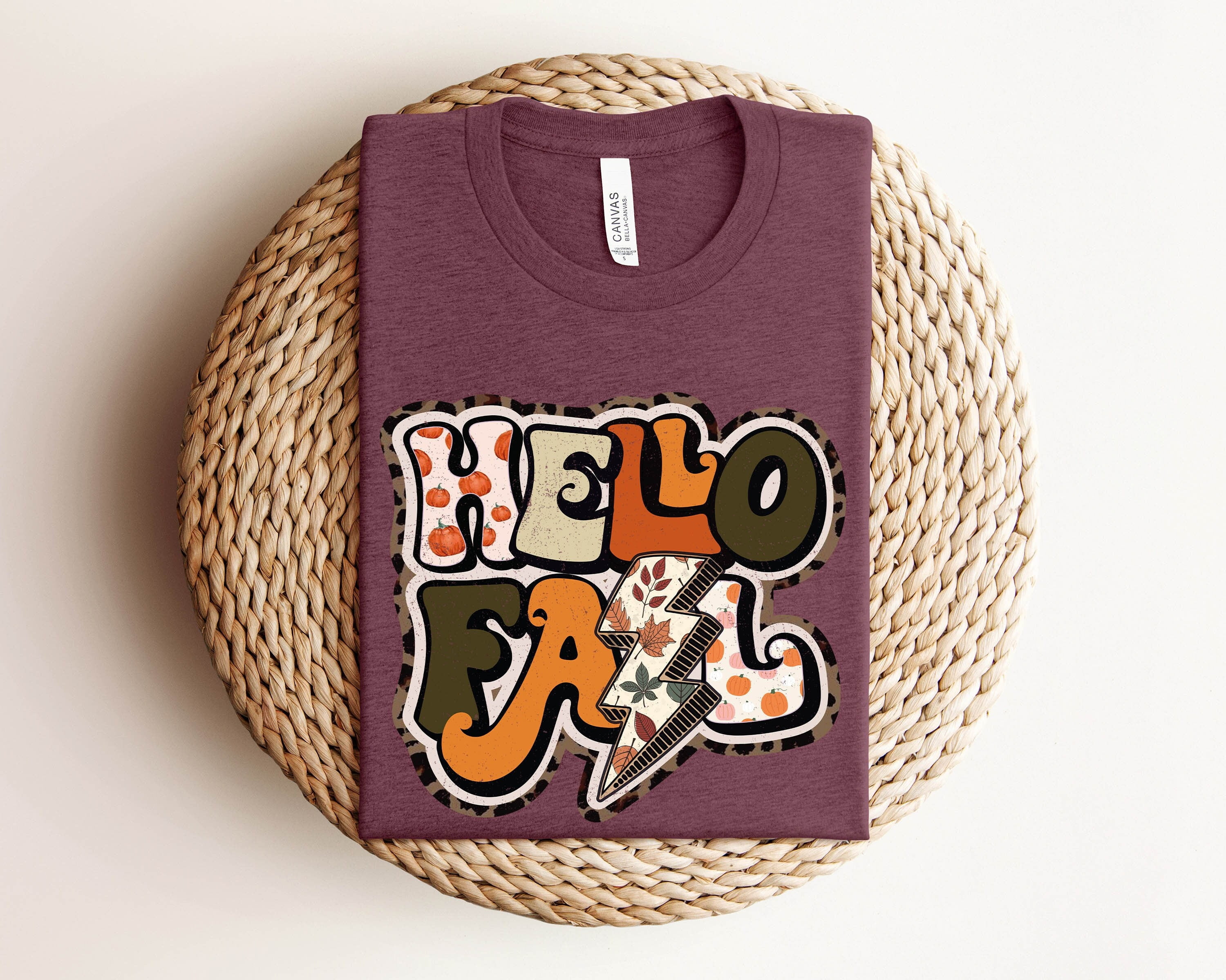 Hello Fall T-Shirt, Thanksgiving T-Shirt, Family T-Shirt, Funny ...