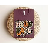Hello Fall T-Shirt, Thanksgiving T-Shirt, Family T-Shirt, Funny ...