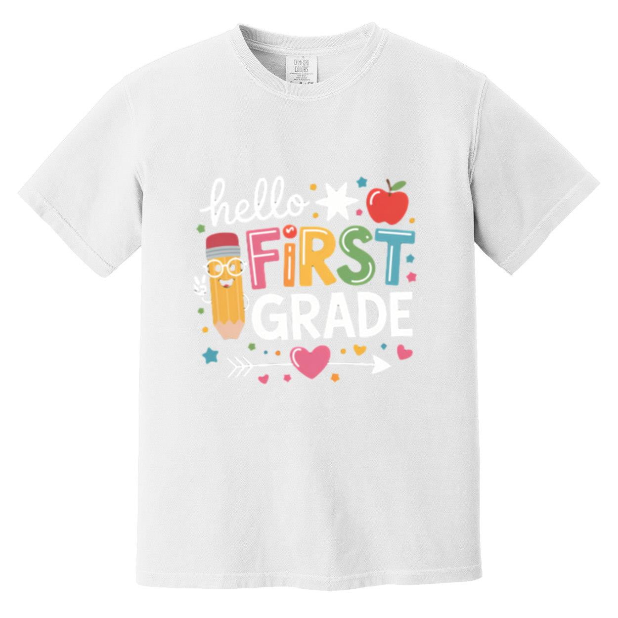 Hello First Grade Funny Back To School Students Teacher Gift Comfort ...