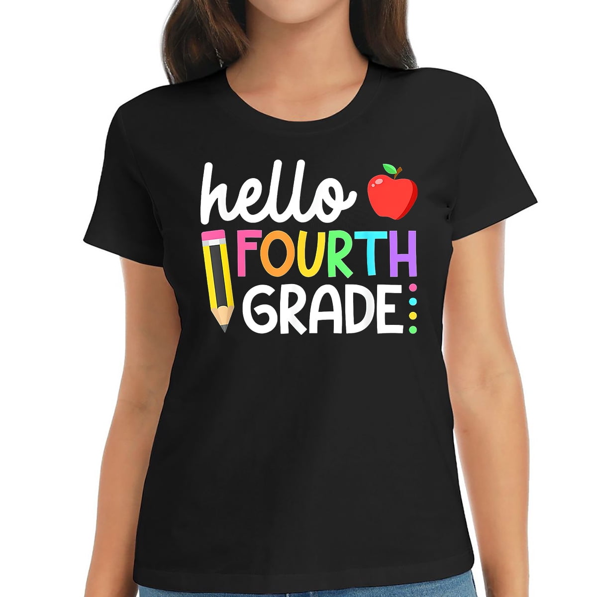 Hello Fourth Grade Team 4Th Grade Back To School Teacher T-Shirt ...