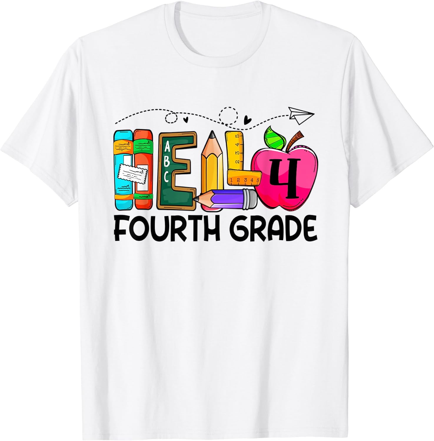 Hello Fourth Grade Team 4th Grade Back to School Teacher T-Shirt ...