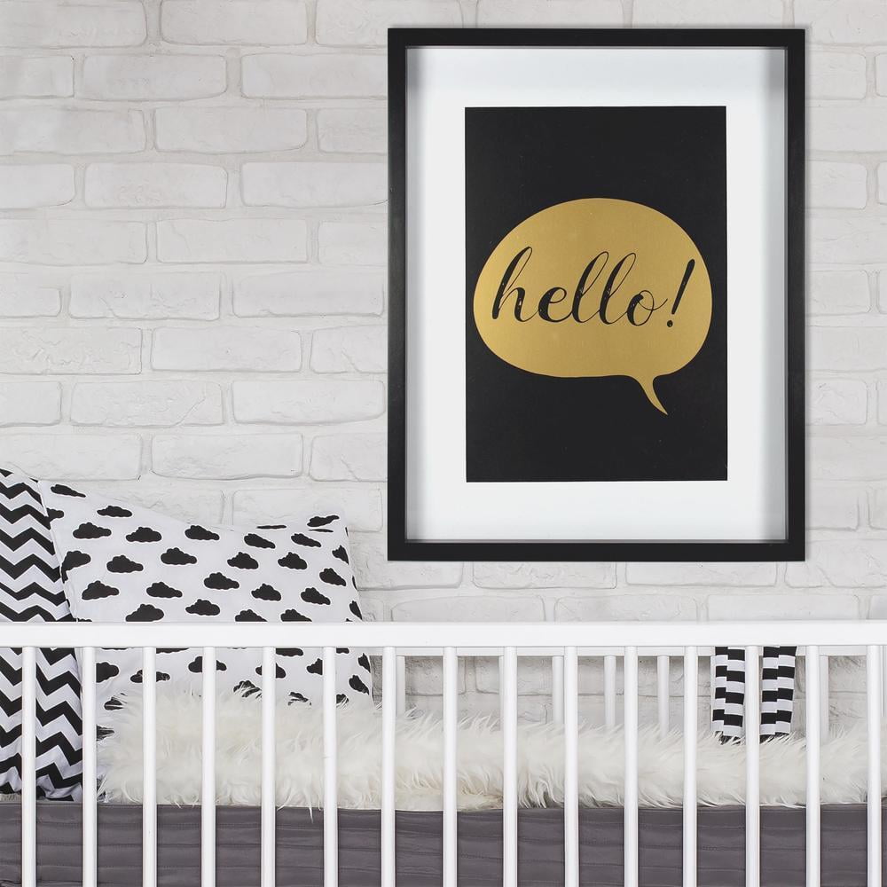 Hello Framed Wall Art - Walmart.com