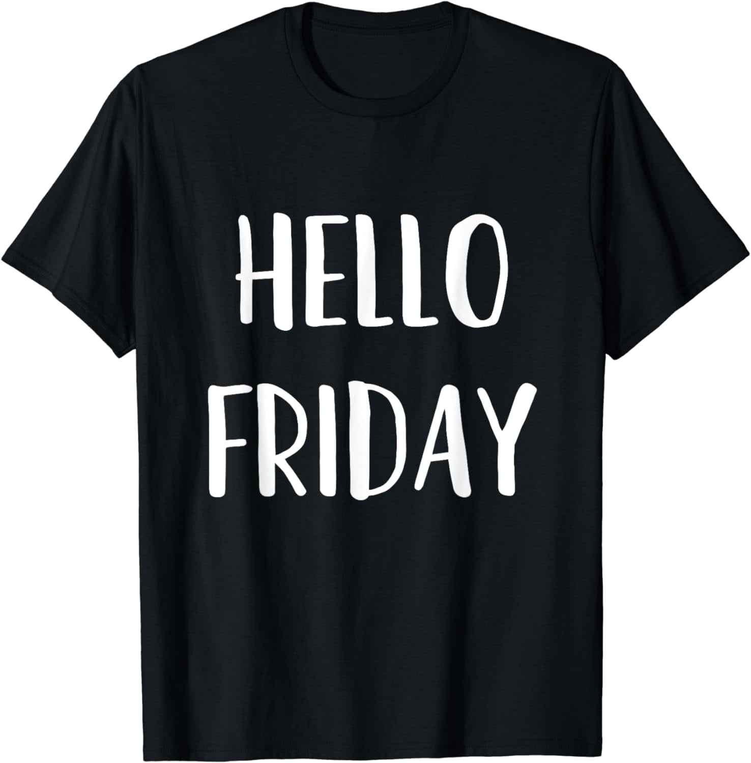 Hello Friday - Weekend Vibes Slogan T-Shirt - Walmart.com